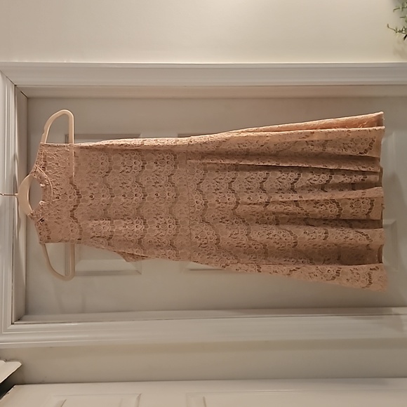 love, Fire | Dresses | Champagne Lace Cocktail Sundress Size L | Poshmark